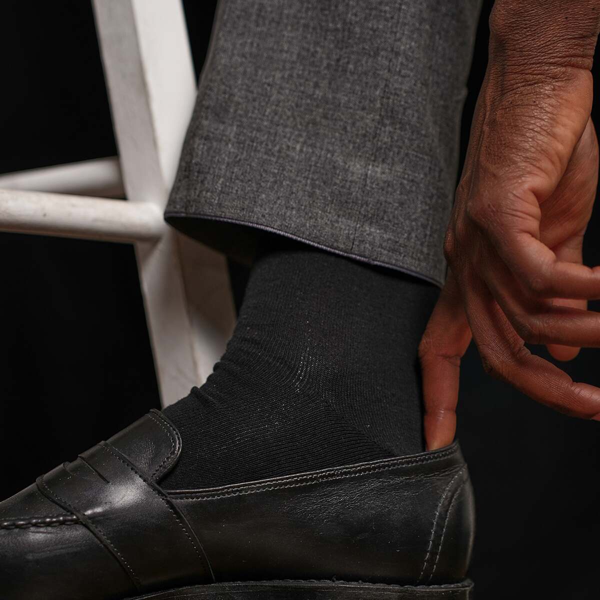 Solid Black Dress Socks | Men's Health Shop