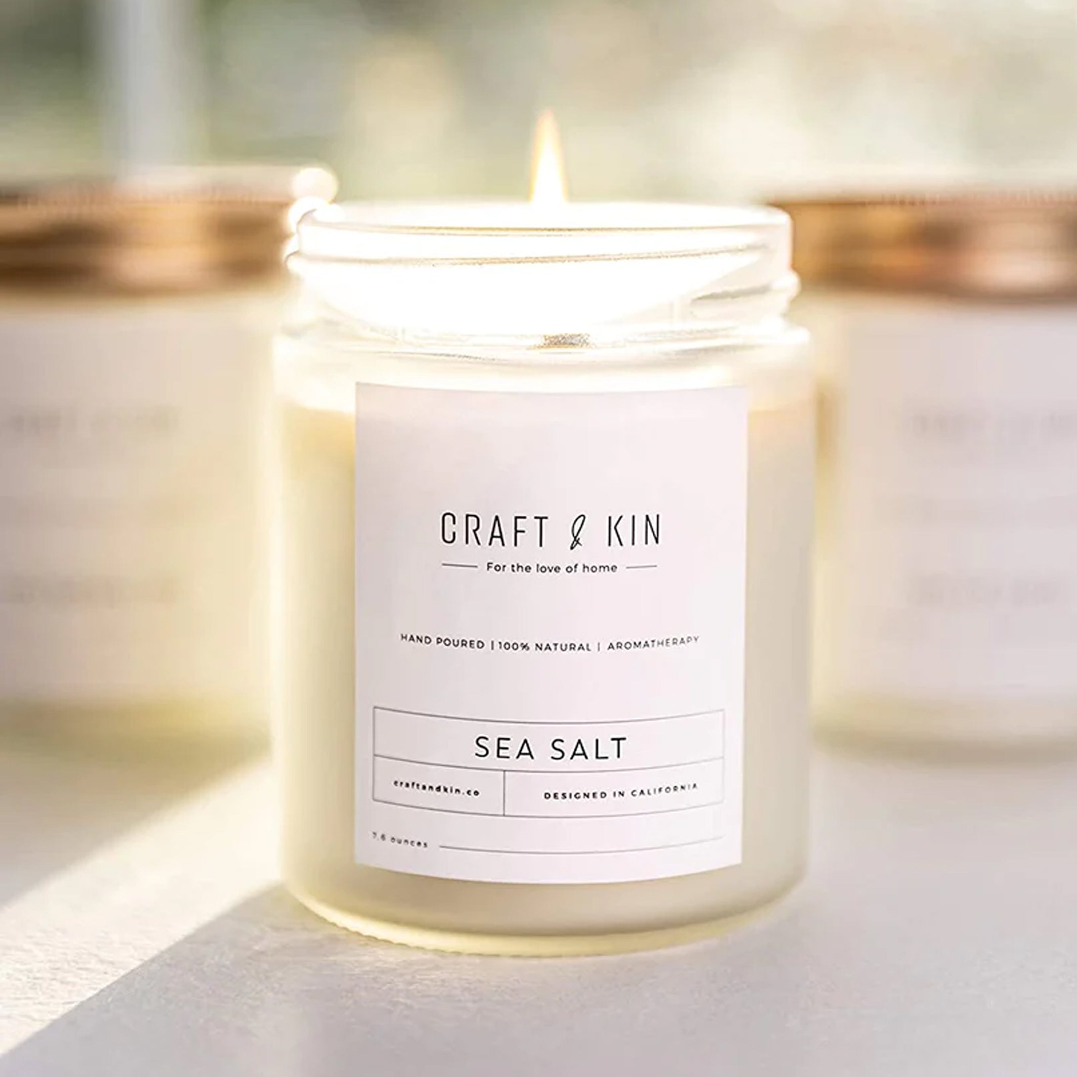 Aromatherapy Soy Candles Scented - White Tea & Lily