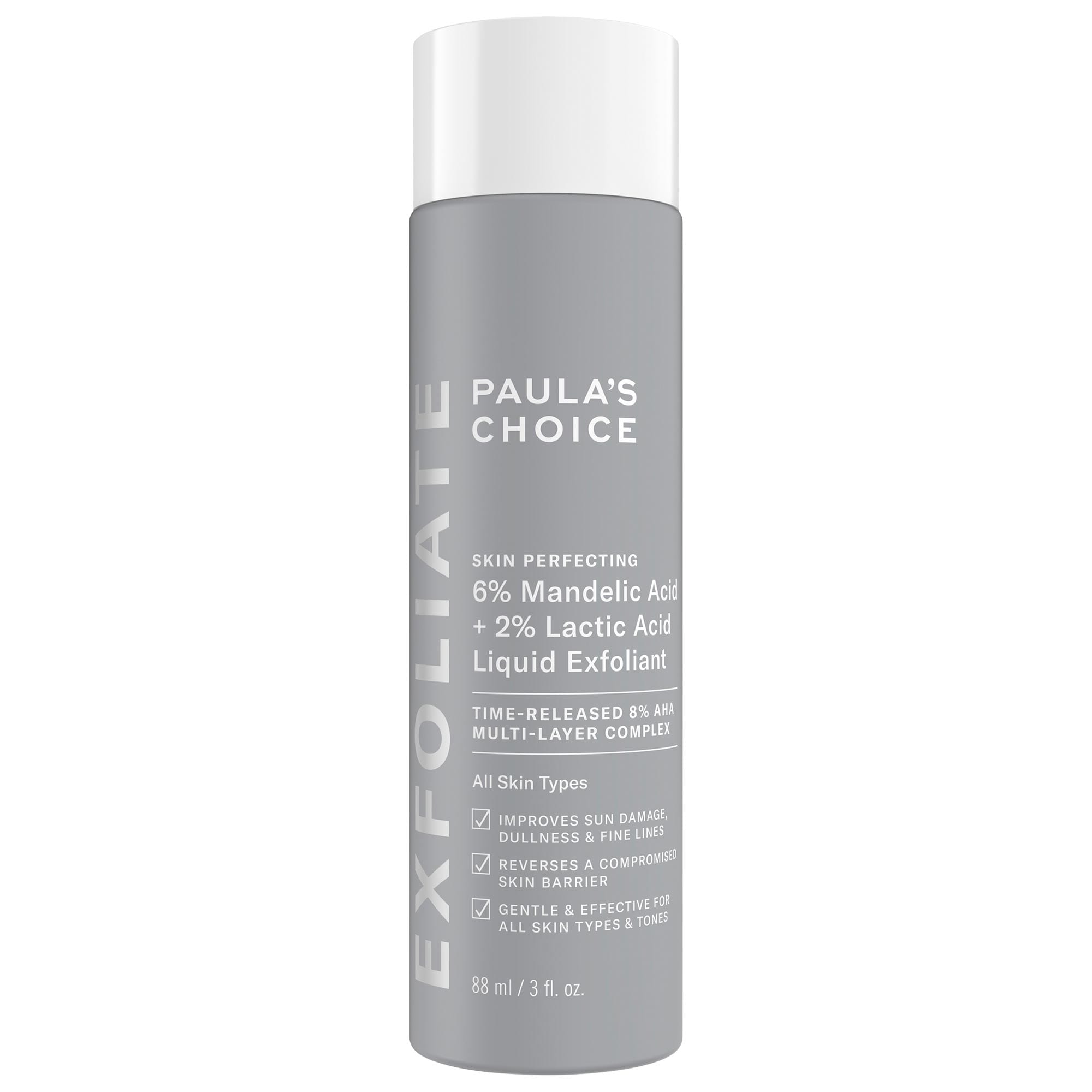 6% Mandelic Acid + 2% Lactic Acid Aha Liquid Exfoliant For Dark Spots ...