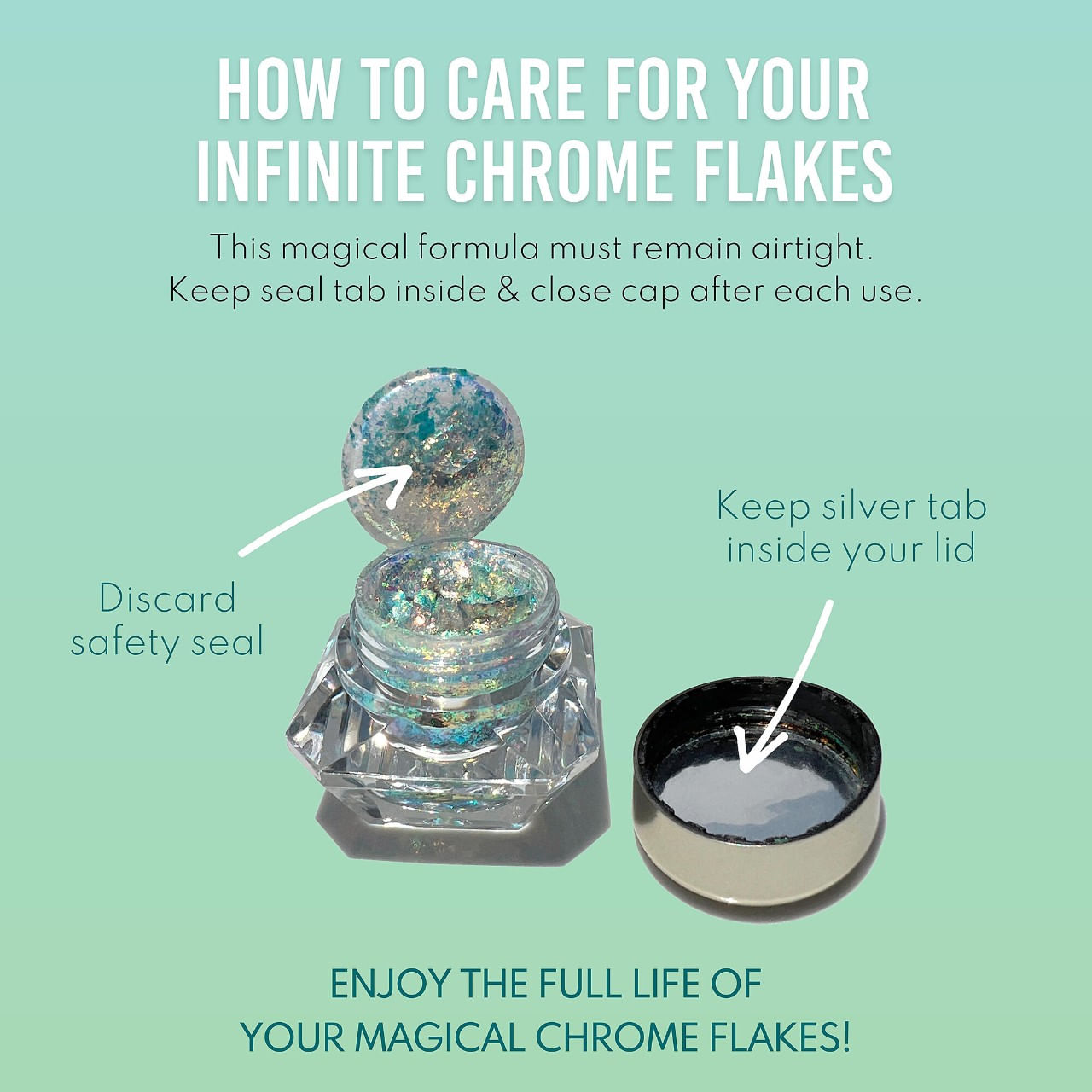 Infinite Chrome Flakes Multichrome Gel For Eyes & Face