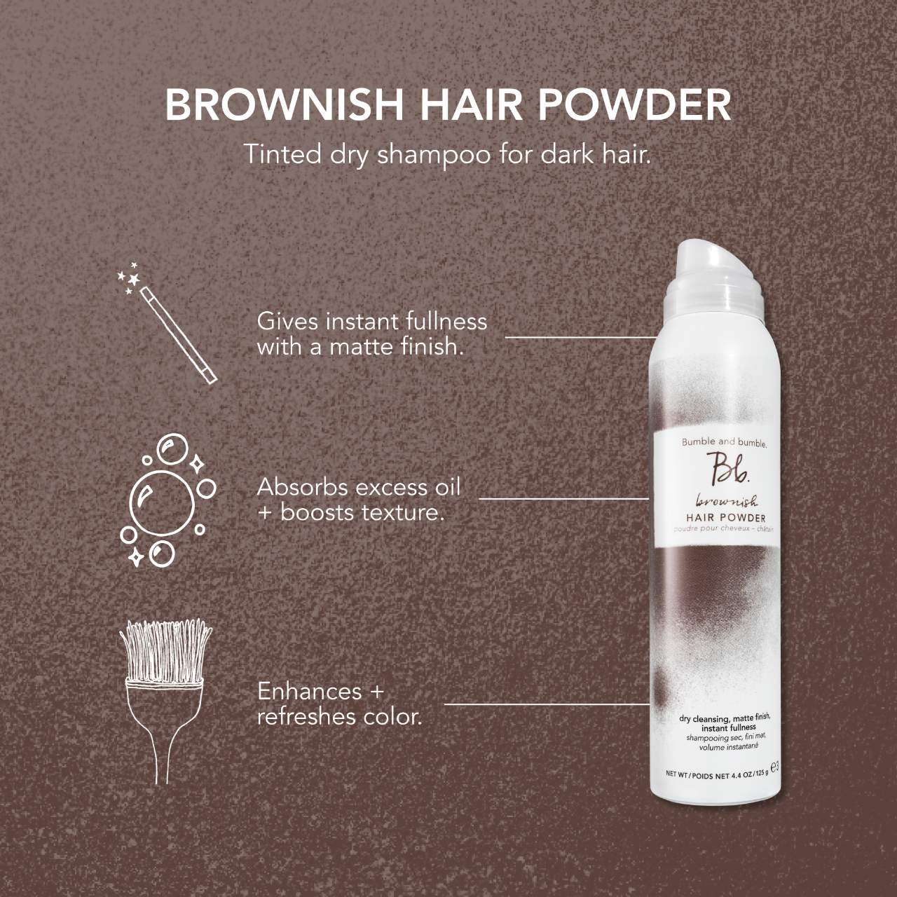 Brownish Tinted Dry Shampoo