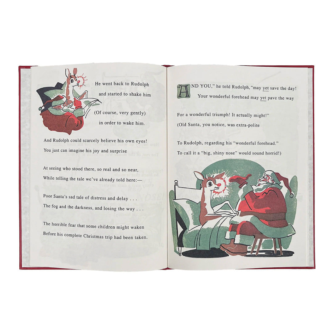 Rudolph The Red-Nosed Reindeer - Leather Bound