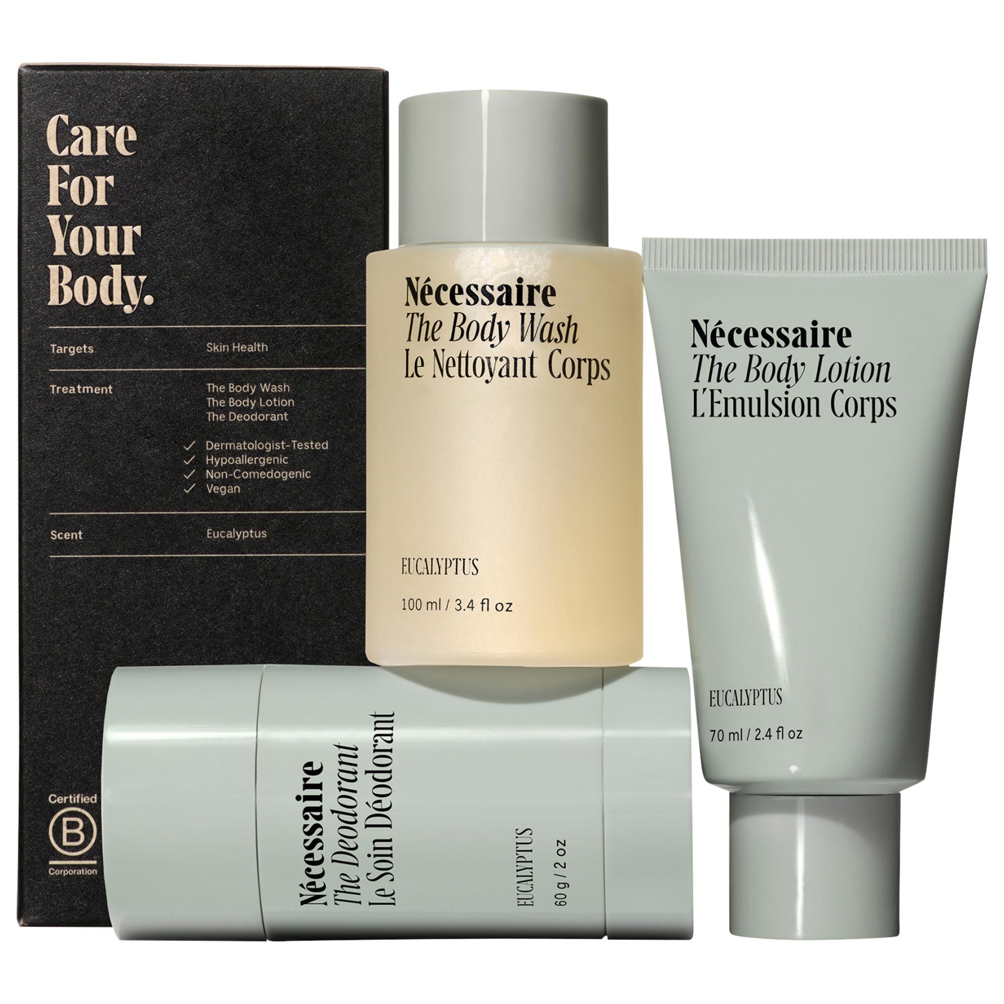 Eucalyptus Body Essentials Set - Trial + Travel