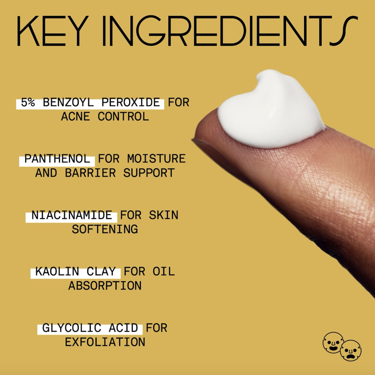 5% Benzoyl Peroxide Acne Treatment Mask With Glycolic Acid