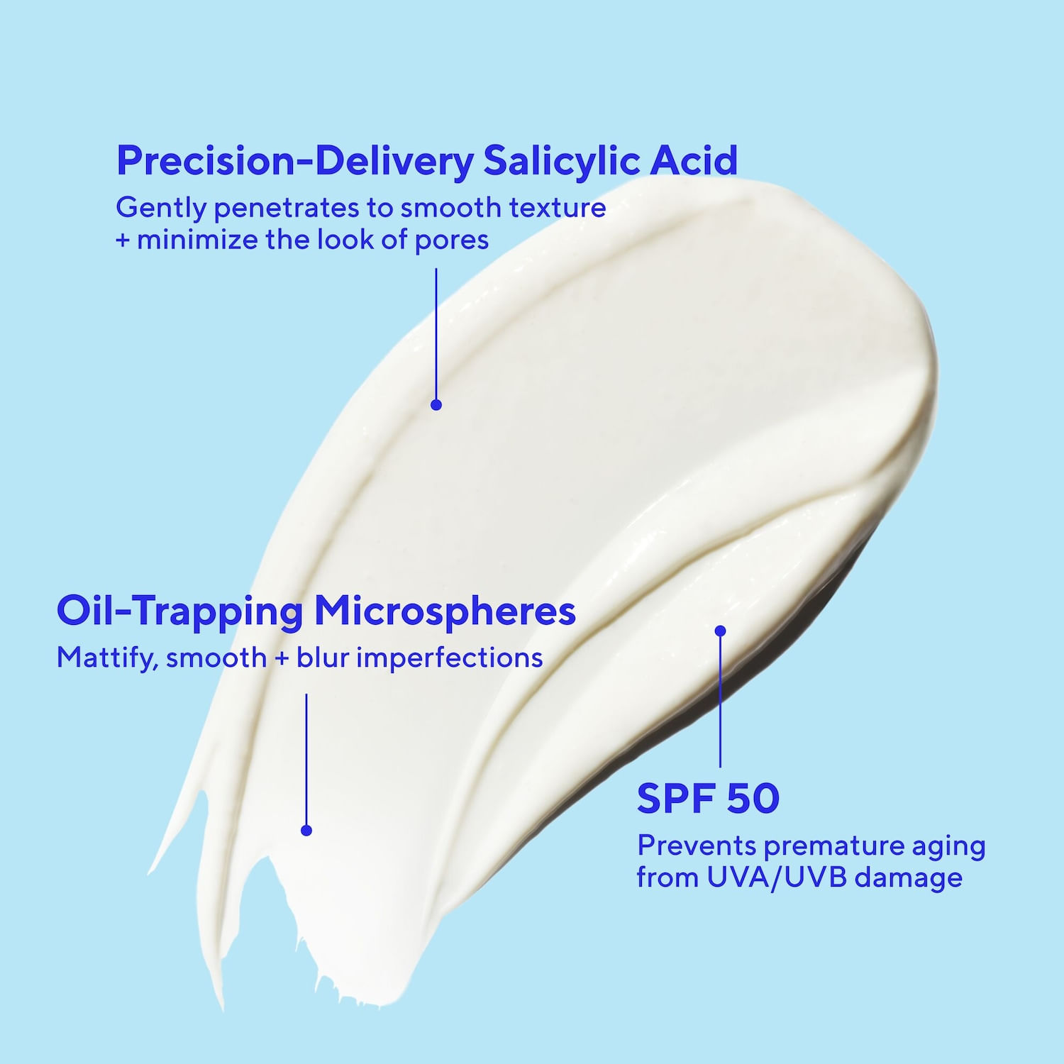Mattifying Oil + Pore Control Moisturizer Spf 50 With Salicylic Acid